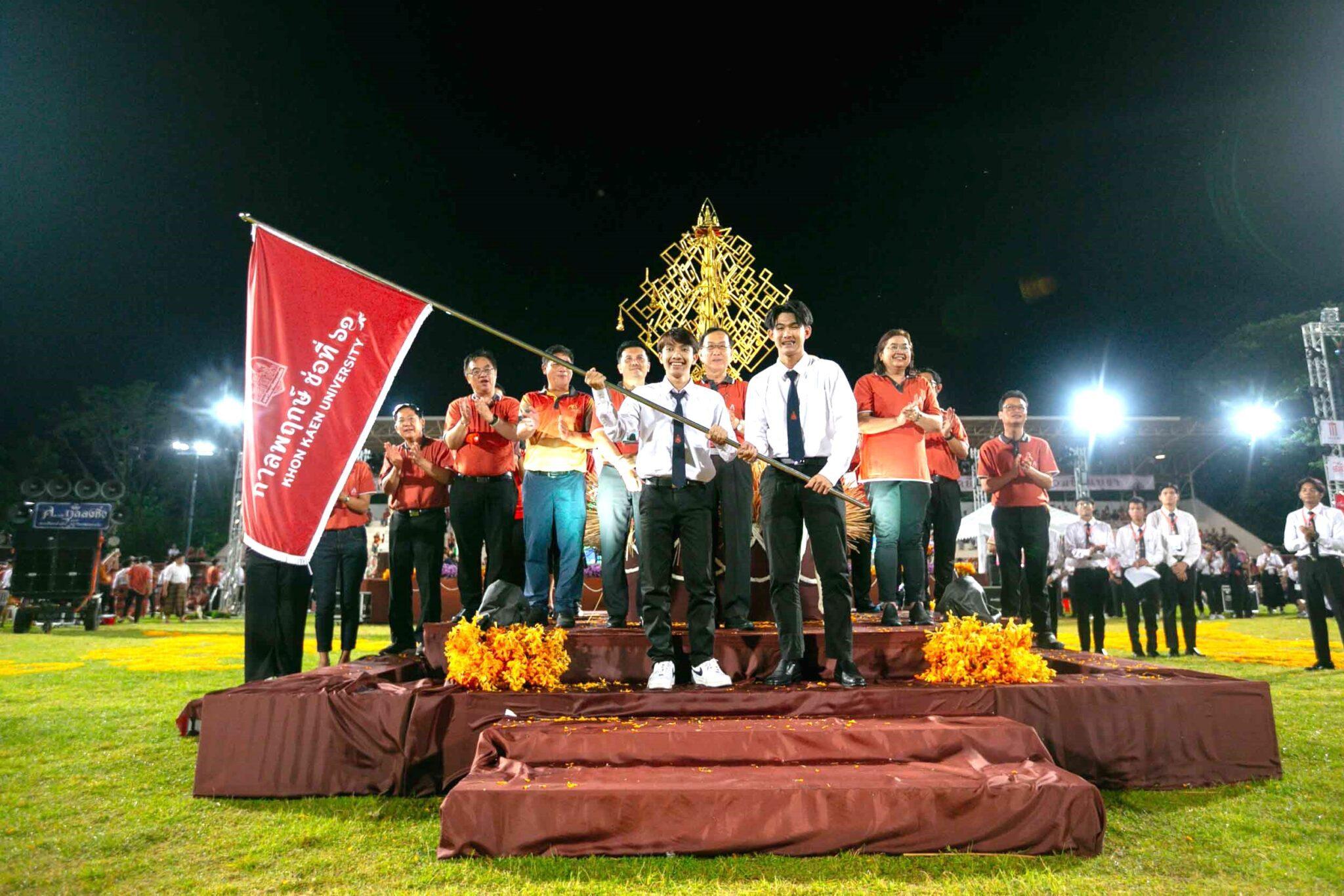 Warm official welcoming event, the big “Kham Phaeng La Come to KKU”, for the new Kalaphruek ...